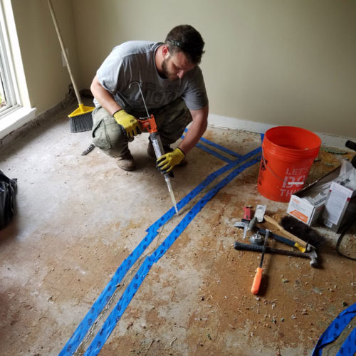 Epoxy Injection Cracked Basement Walls