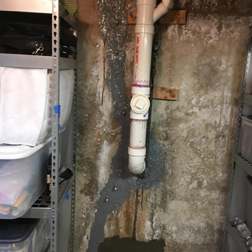 Epoxy Injection Cracked Basement Walls